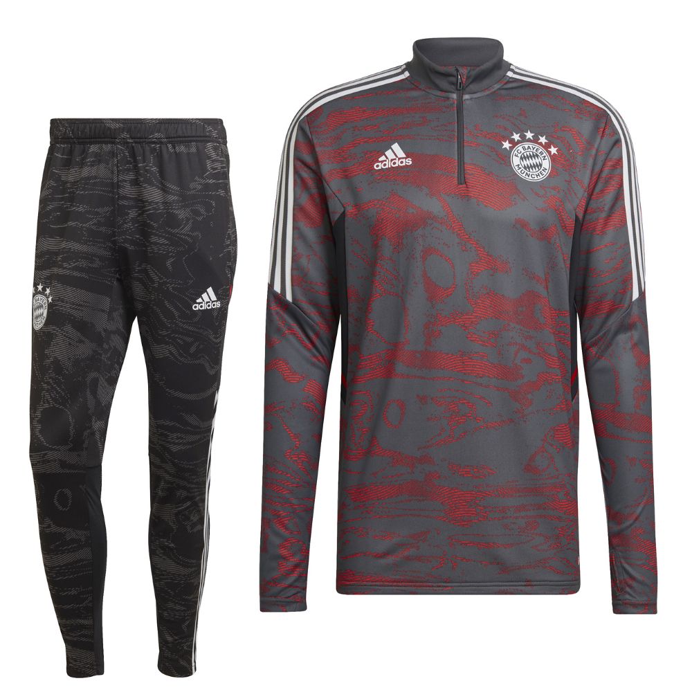 adidas Bayern München Trainingspak Europees 2022-2023 Grijs Rood - De ...